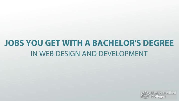 Jobs You Get With a Bachelors Degree in Web Design and Development